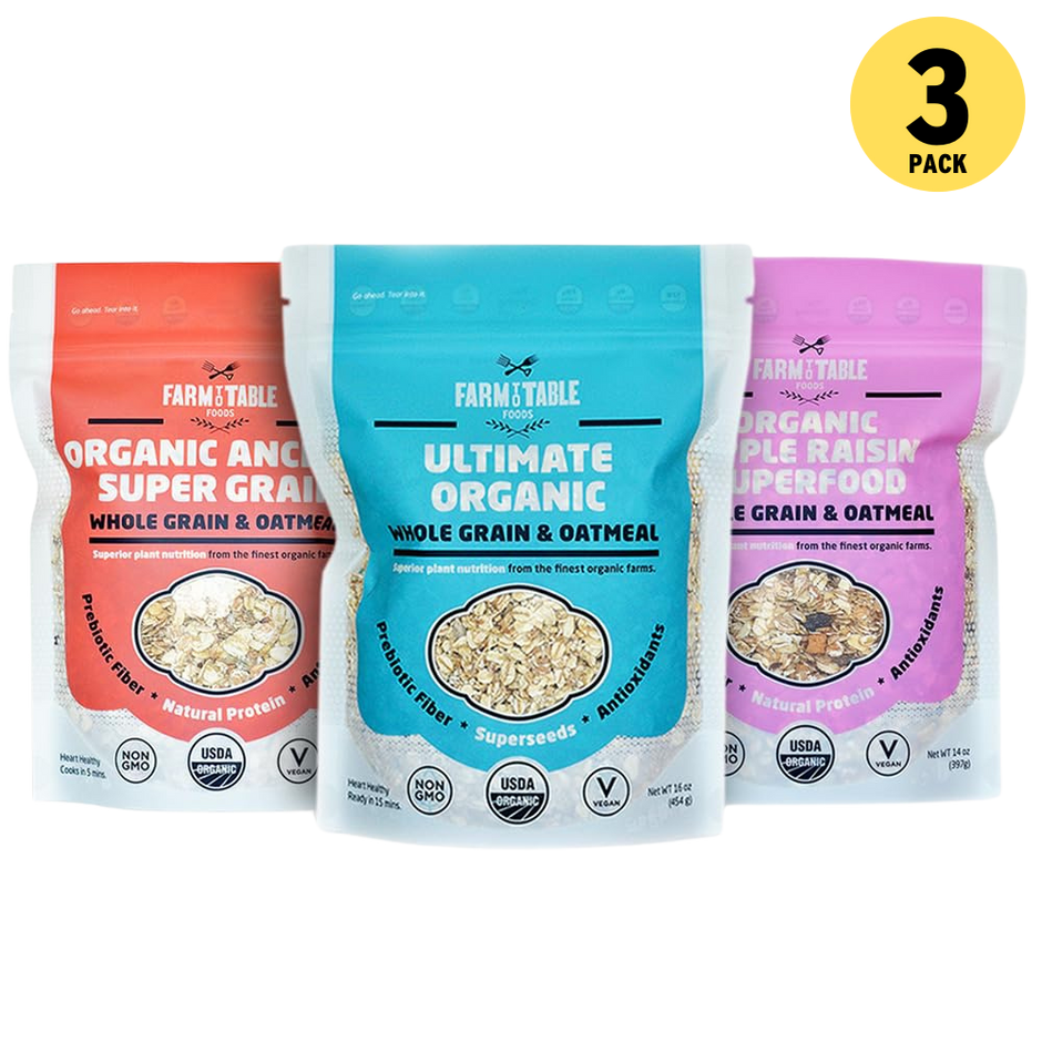 Craft Made Organic Oatmeal Blends from Farm to Table Foods